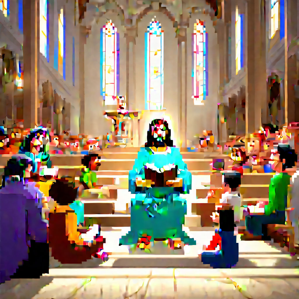 Jesus Christ as a realistic Disney pixar reading the Bible t... by ...