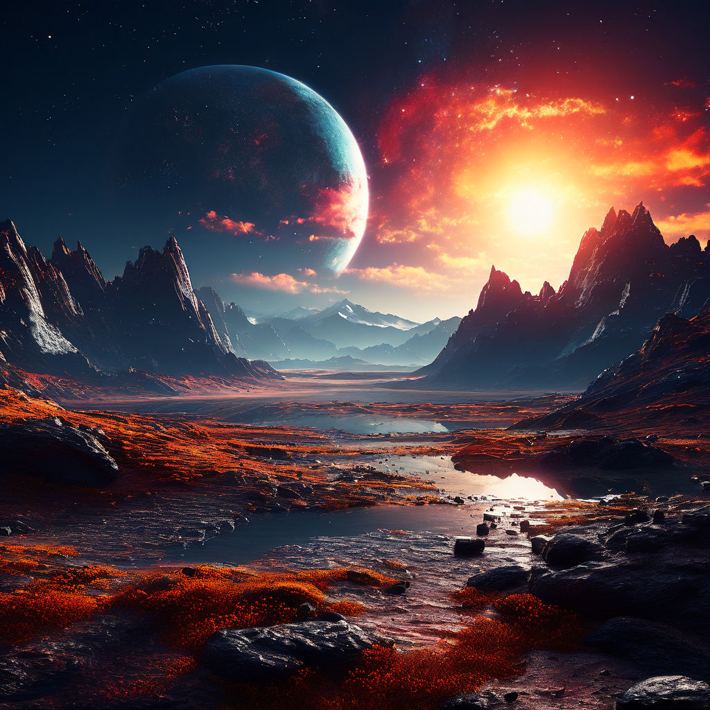 Space landscape by Вячеслав Колб - Playground