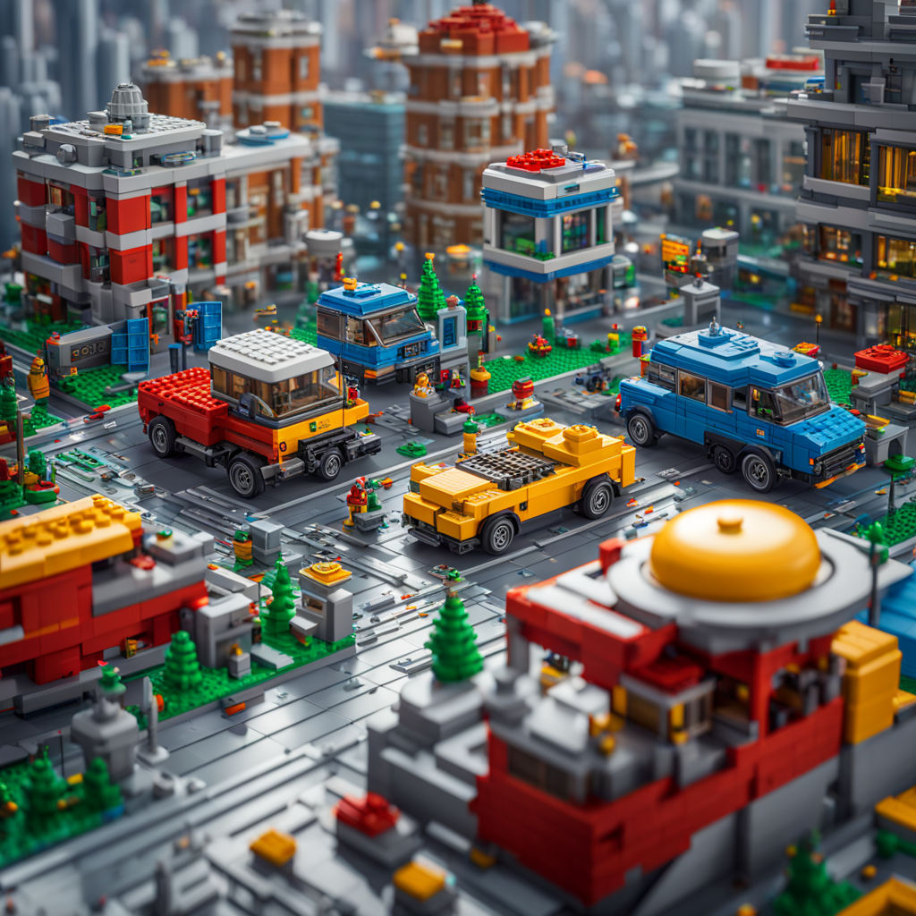 A cute retrofuturistic lego city by Rohmat Adi Susilo - Playground