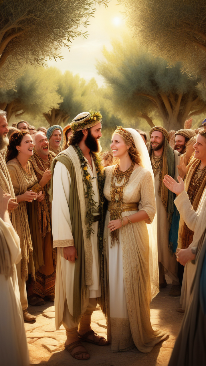 Isaac and Rebekah at their ancient Genesis-era wedding by 최성호 - Playground