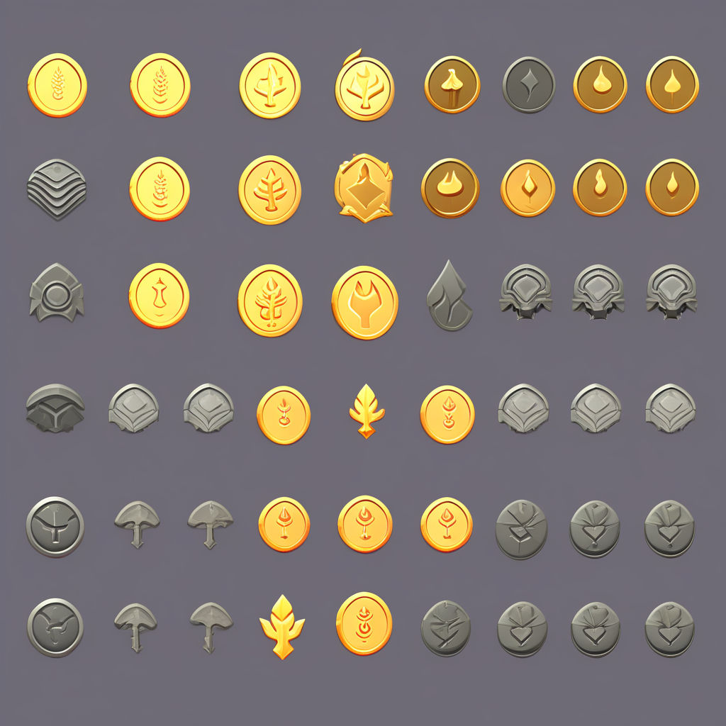 Stylized game asset animated coin sprite sheet by Seven Studio - Playground