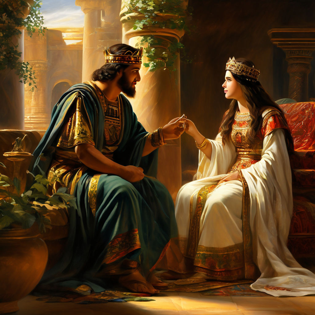 King solomon and his wife talking to each other by Muhammad Haseeb ...