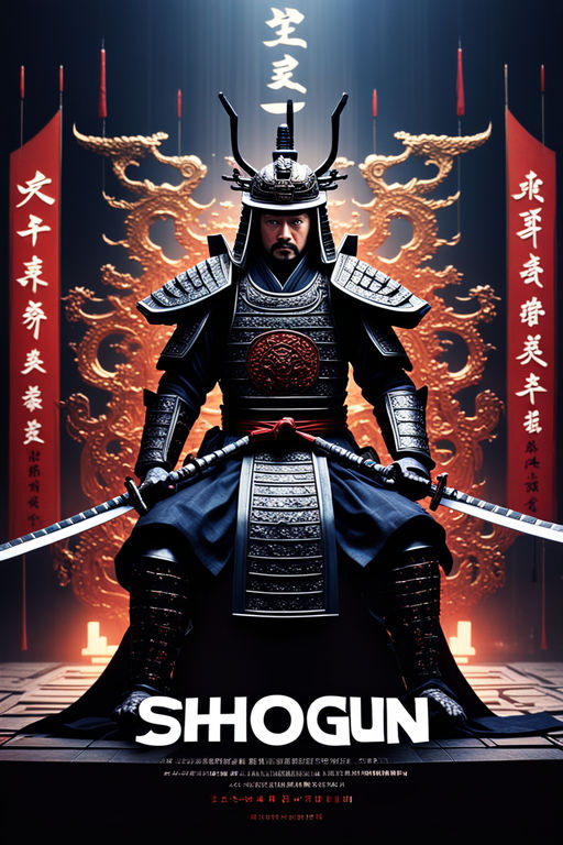 "shogun" text on 3d movie poster by ZenMasterJay - Playground