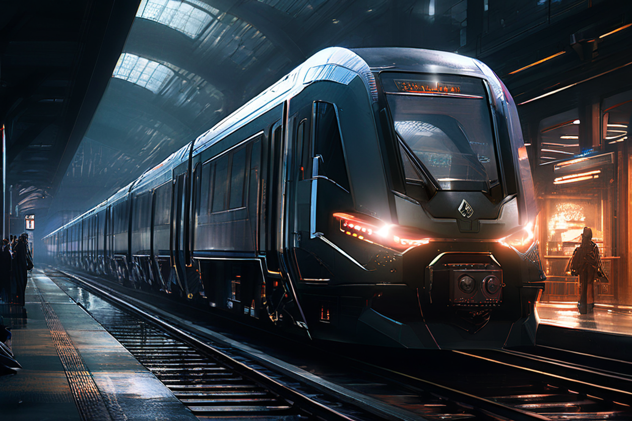 Next-generation train concept art by Greg Rutkowski combines... by Aqua ...