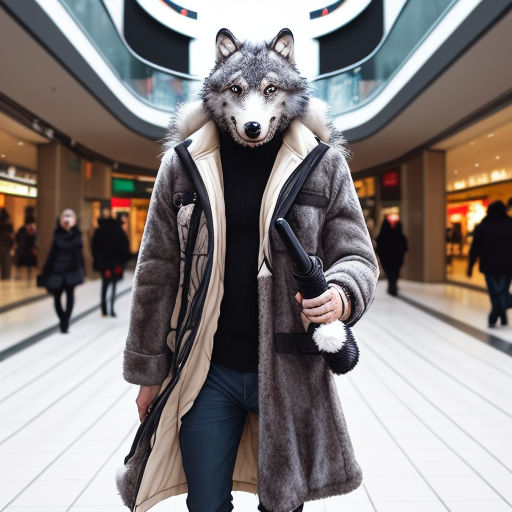 Day-in-the-Mall-longjacket-wolf-furry-furryhands-outdoor-fur... by Noor ...