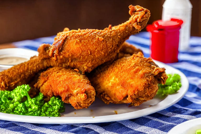 A delicious hot smoke fried chicken by Ekstra Indonesia - Playground