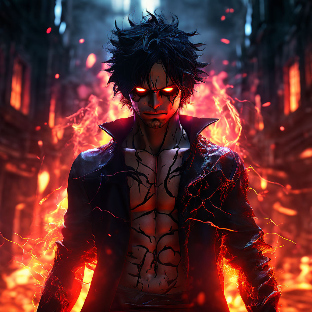 Dark vampir luffy from one piece anime by KUBU Gaming - Playground