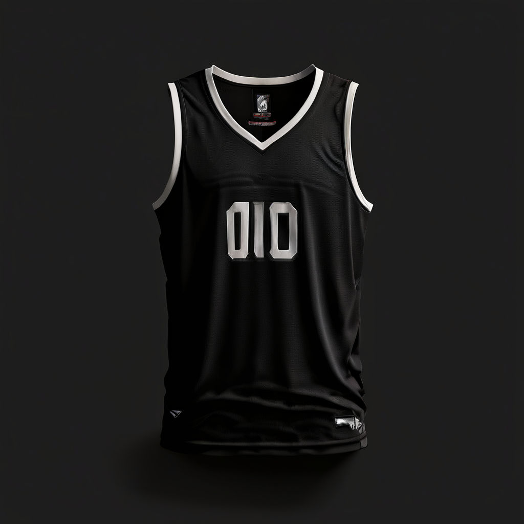 Black basketball jersey by Janna Joyce Intig - Playground