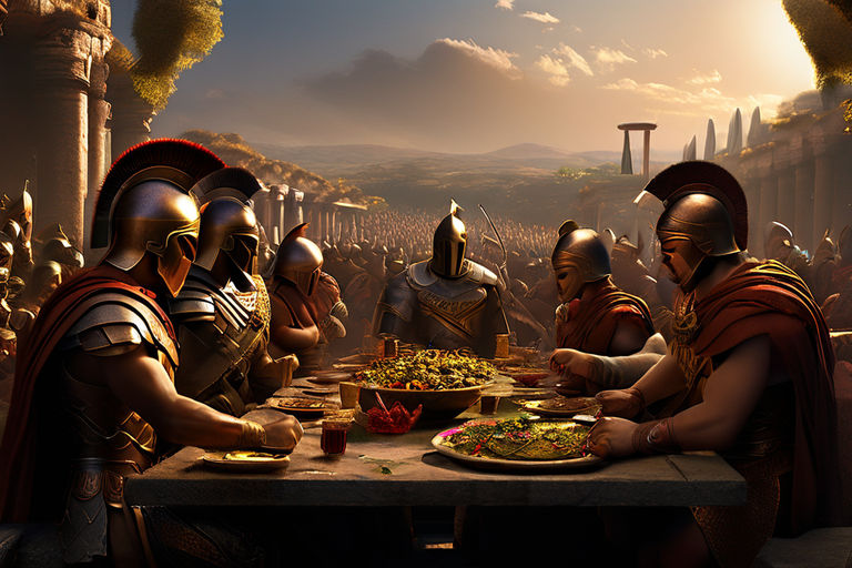 A visual representation of a Spartan "syssitia" by Joseleonardo reyez ...