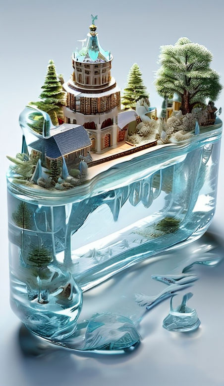 A Half Opened Translucent Scroll Shows The Unopened End Of T By 范景茹 Playground 
