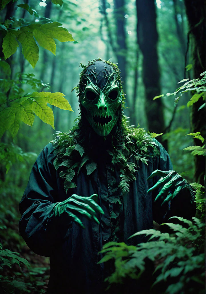 An eerie masked anthropomorphic monster by Tony Darkician - Playground