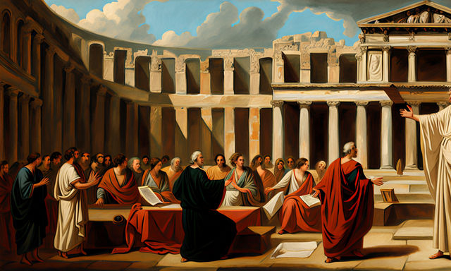 Hyperrealistic philosopher in traditional Greek robes standi... by Nina ...