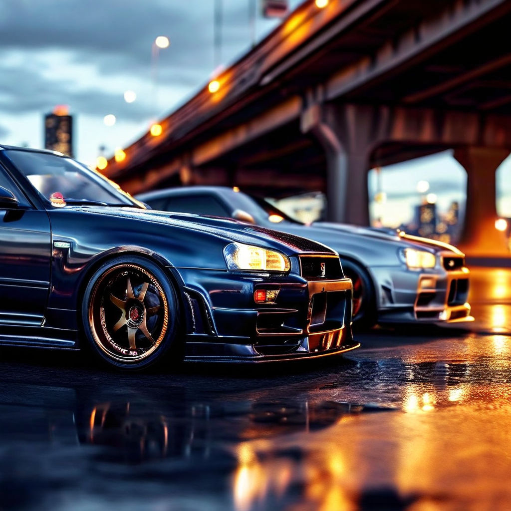 Nissan GT-R R34 and Nissan GT-R R35 fusion by ahmed zghal - Playground