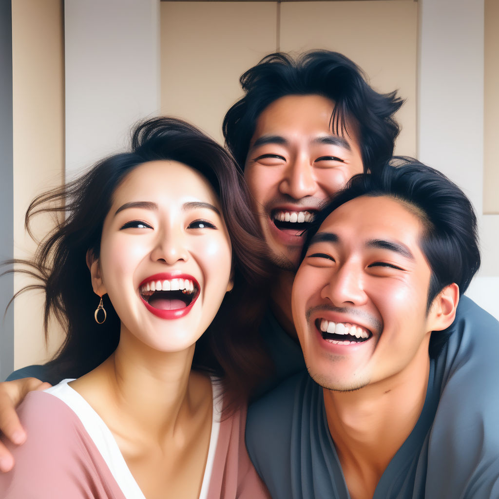 It depicts the facial expressions of a Korean man and a Kore... by 정헌영 - Playground