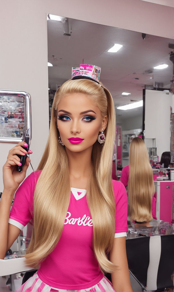 A Girl looks live barbie and is a barber by david cisneros - Playground