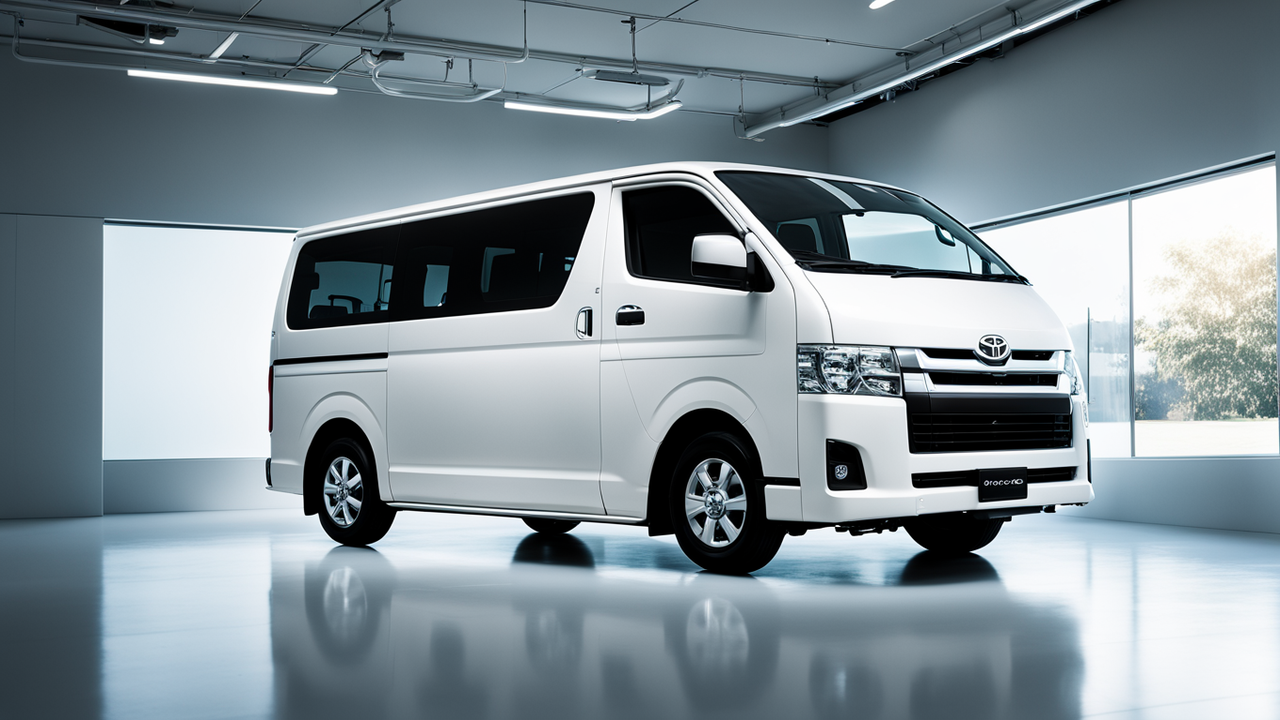 2025 Toyota Hiace parked inside a sleek by Tomica Mahal - Playground