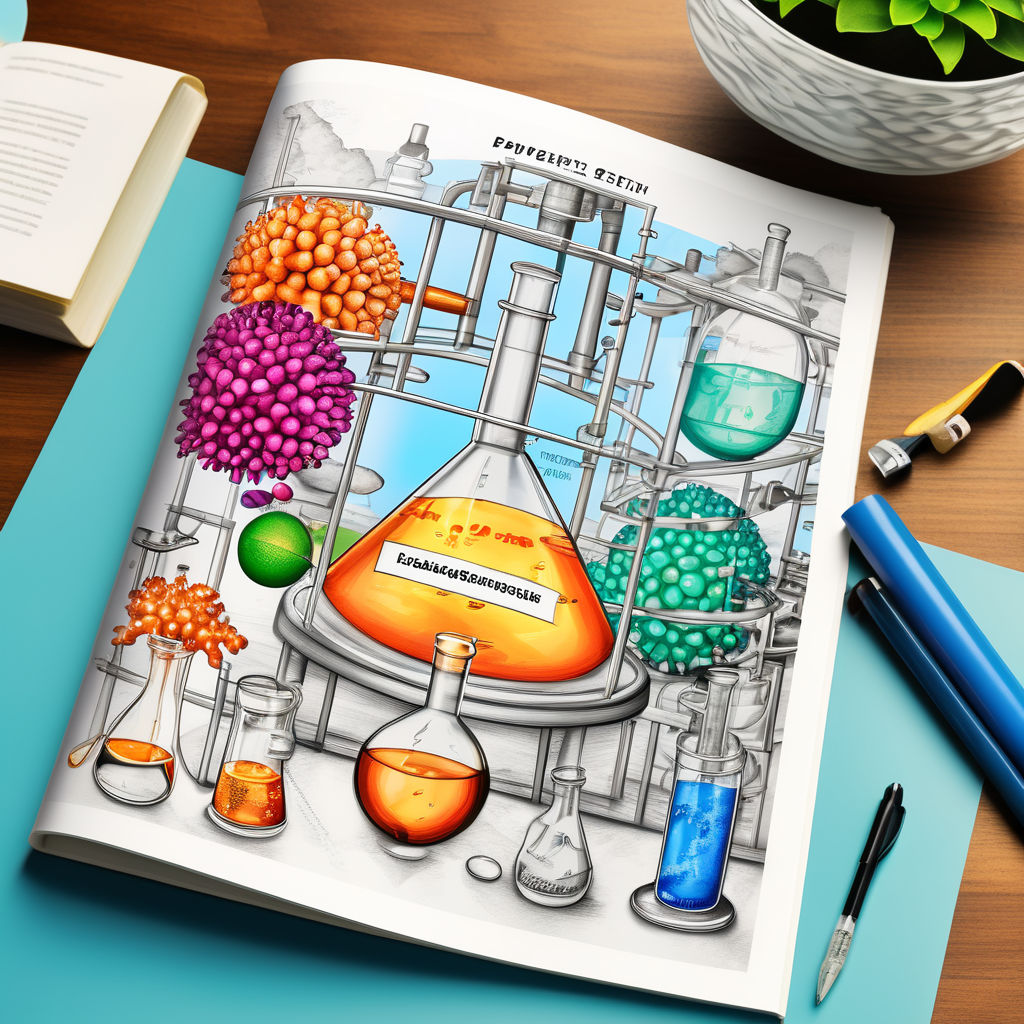 Make a cover page about biochemistry. Easy to draw by Jessica Atalig ...