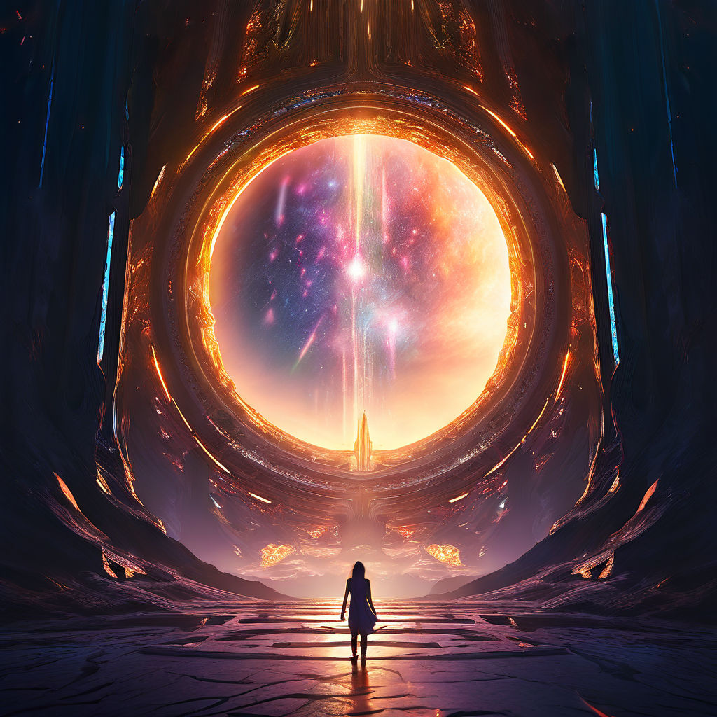 An otherworldly star gate located at the heart of a fantasti... by ...