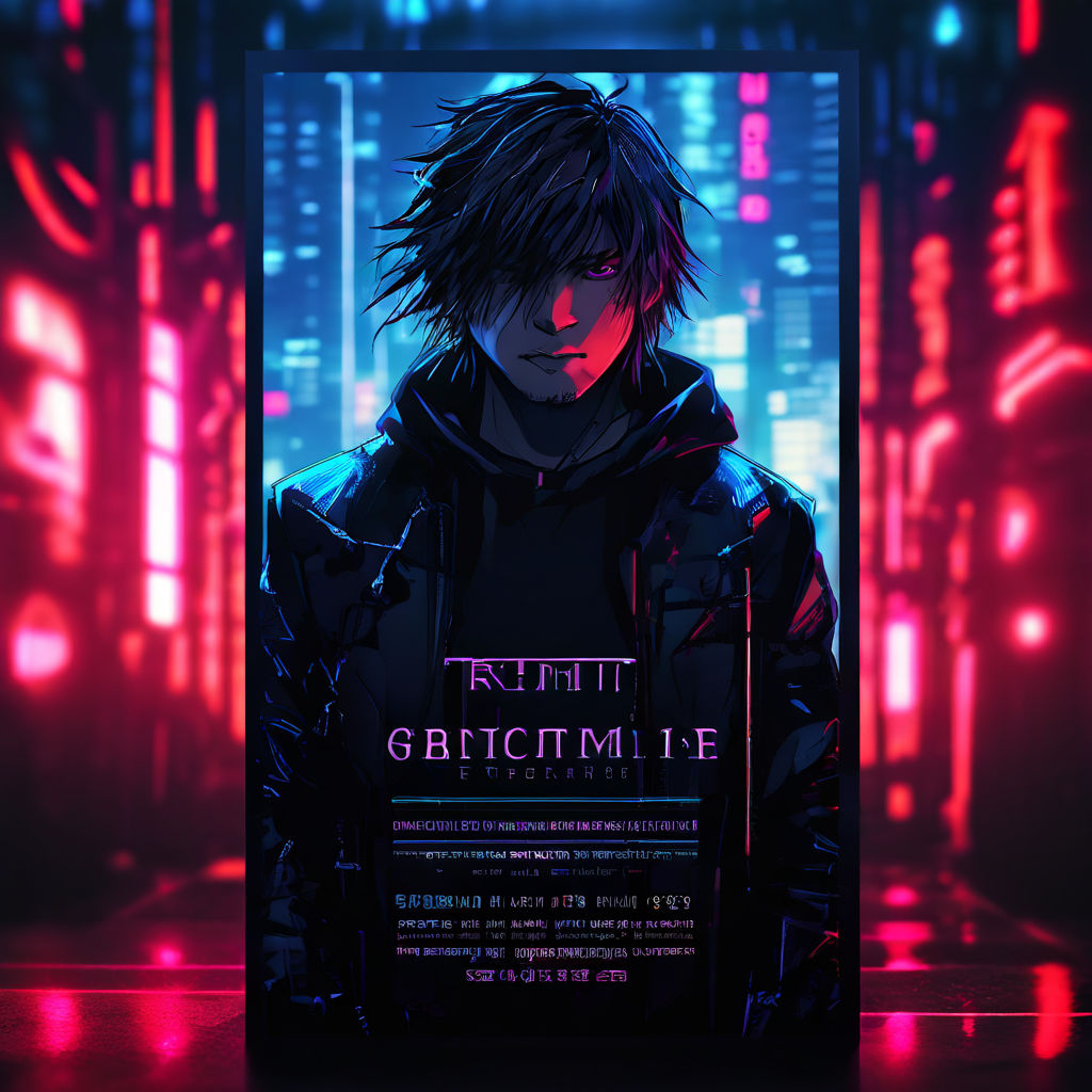Cyberpunk anime-inspired concert invitation featuring Bring ... by ...