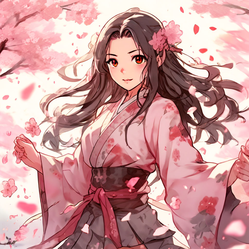 Nezuko from "Demon Slayer" anime by Yash Nagar - Playground