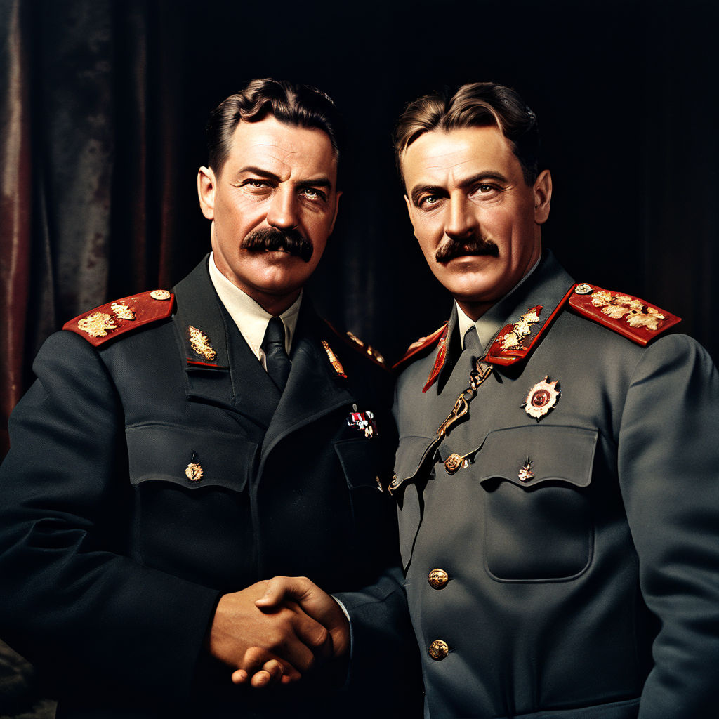 Stalin y Hitler estrechando la mano en una fotografía que si... by El ...