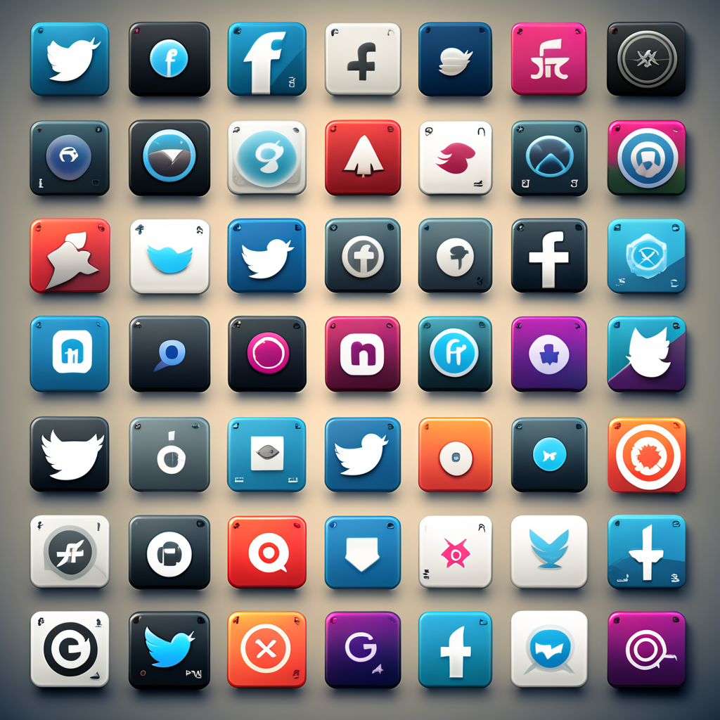 X social media icon sheet by Zer0 “5nine3” - Playground