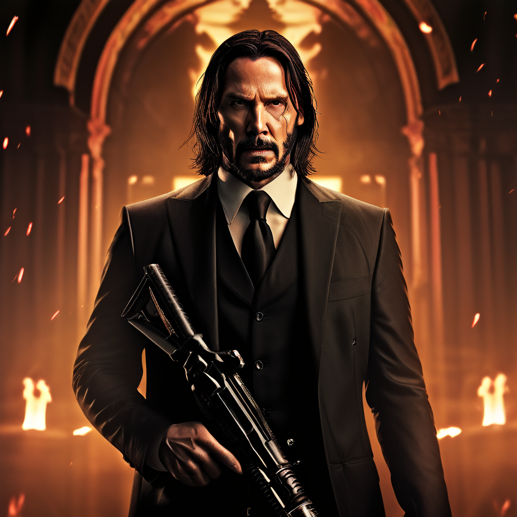 John Wick positioned front and center by PhantomAir50 - Playground