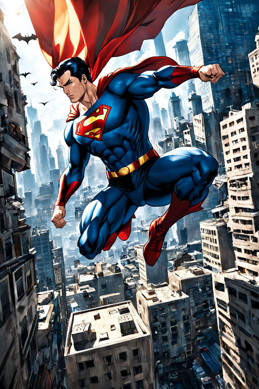 Superman Flying Comic Wallpaper