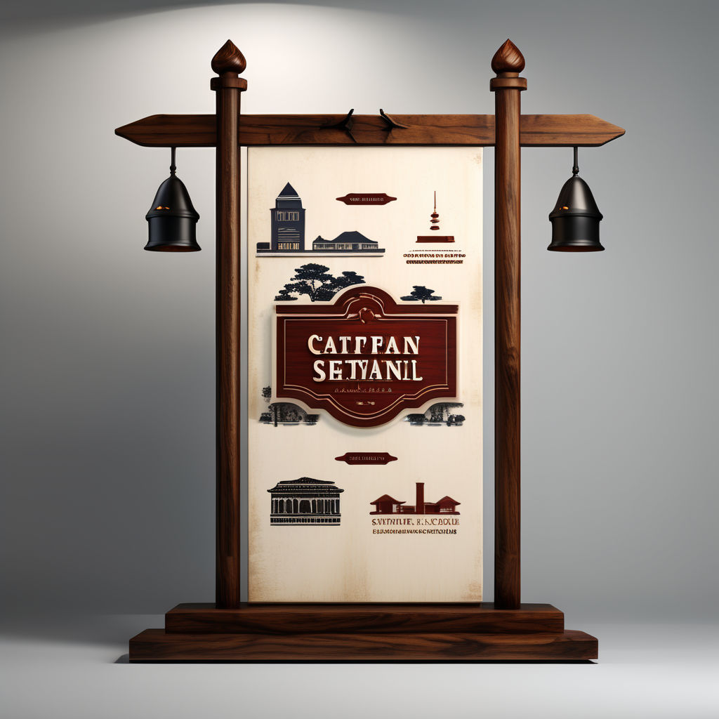 Design a visually striking signage stand board inspired by a... by ...