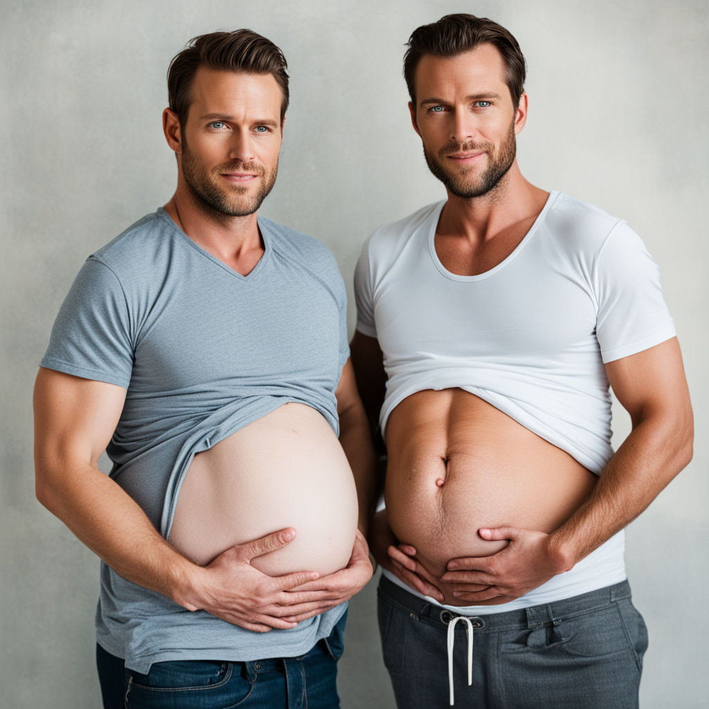 two handsome pregnant men by Dan Lee - Playground