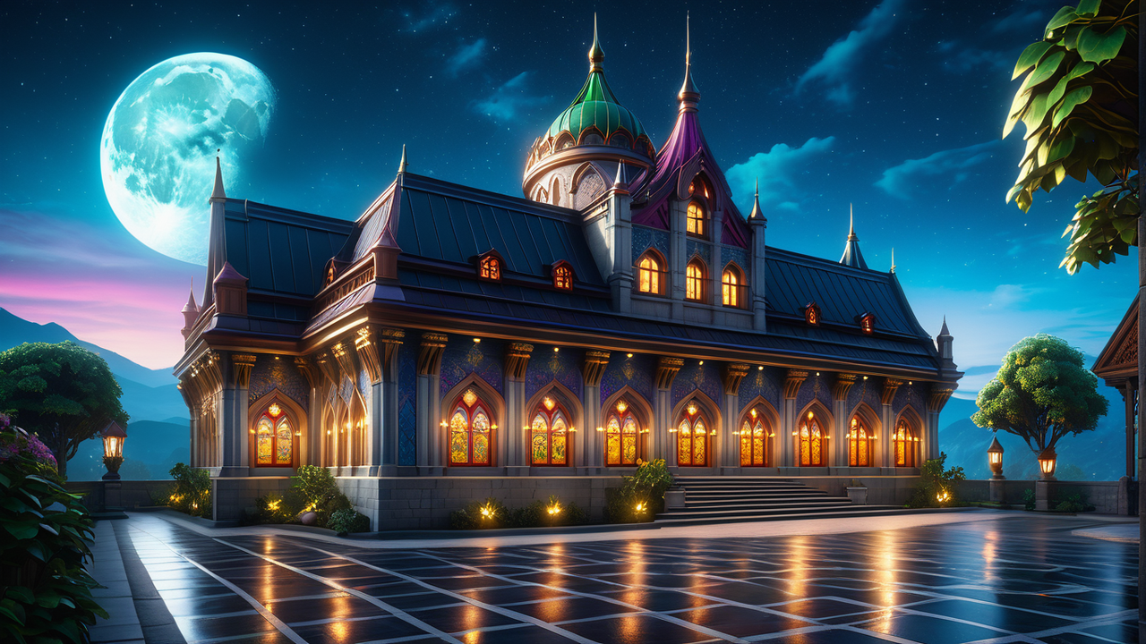 Elven architecture-inspired town hall from The Witcher 3 by Wycsword ...