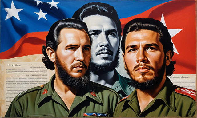 Powerful portraits of Fidel Castro and Ernesto 'Che' Guevara... by ...