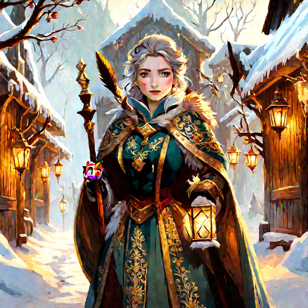 A short-statured female merchant from a frozen dwarf kingdom by Josca ...