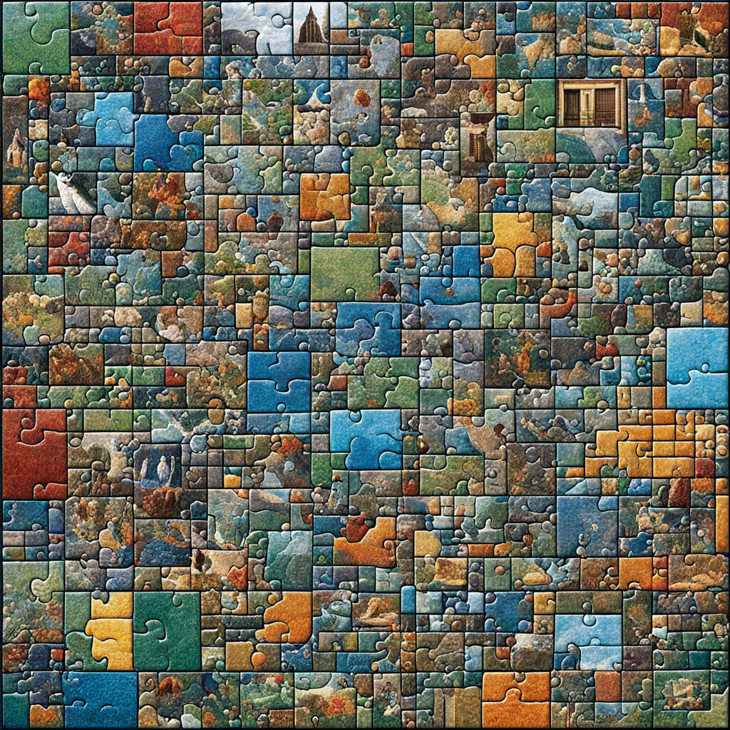 Metaphorical mosaic puzzle by Karina Rytka - Playground
