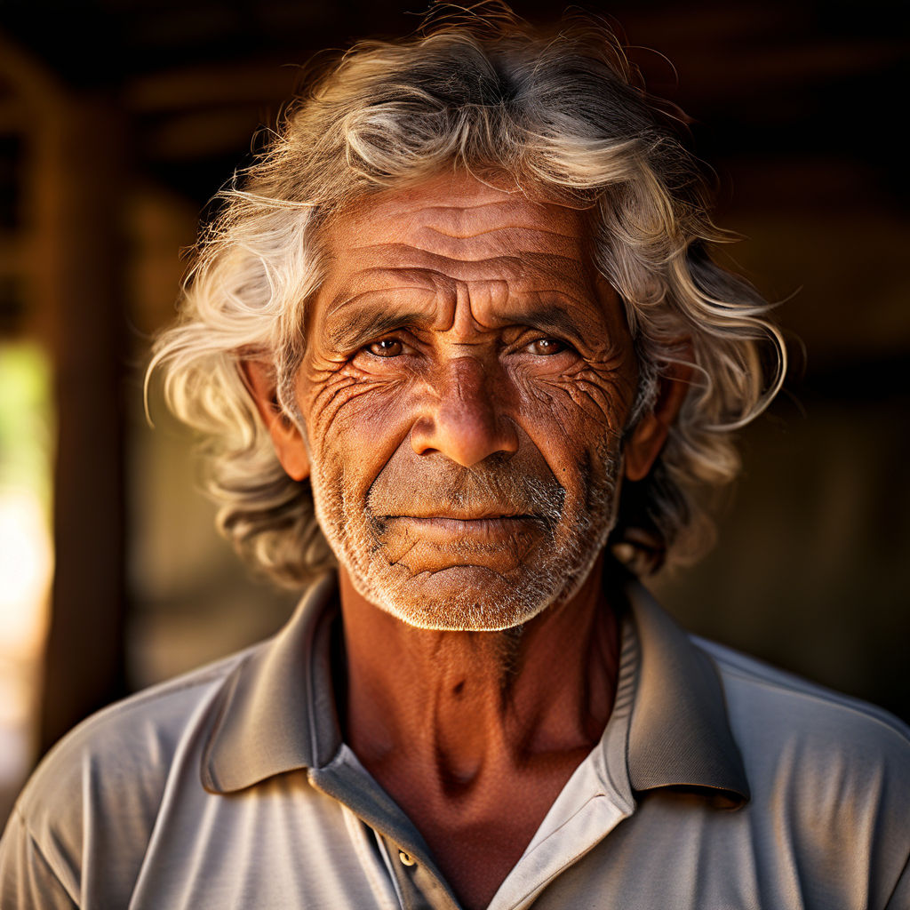 Portrait of a 65-year-old man from Northeastern Brazil by Jayme ...