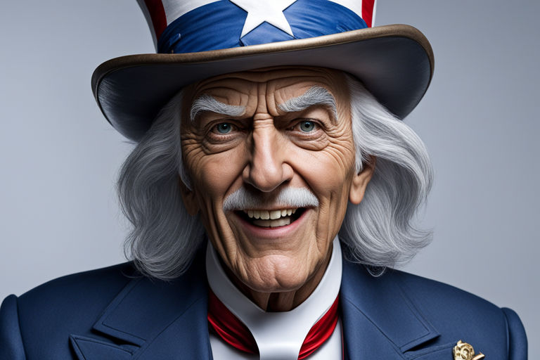 Uncle Sam medium close-up as a symbol of the USA by Константин Мун ...