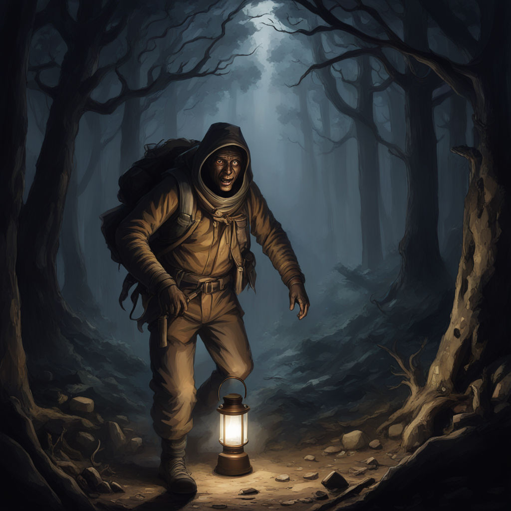 A shadowy figure suddenly appeared behind the explorer named... by ...