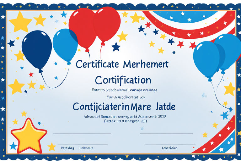 Create a yellow themed certificate for kids at an English la... by ...