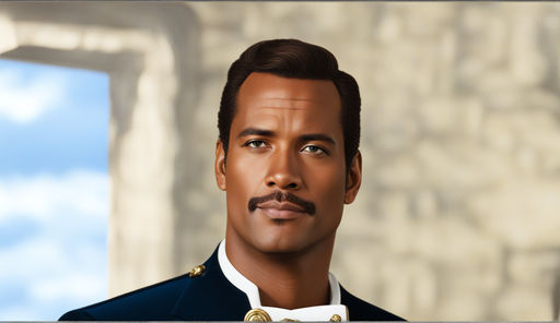 Face from image in Scene from captain morgan label from bott... by ...