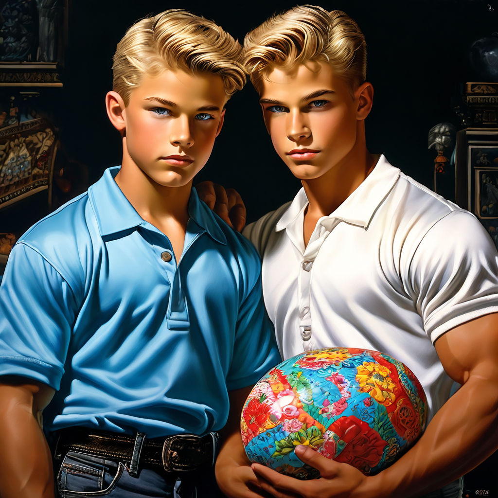 Brothers muscular hunk Caucasian blond Vaughn Harris aka Awe... by Cory Butler - Playground