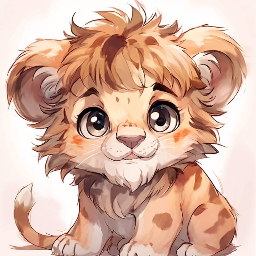 Quiero un dibujo de un leon kawai estilo anime by Diomi Bitcoins ...