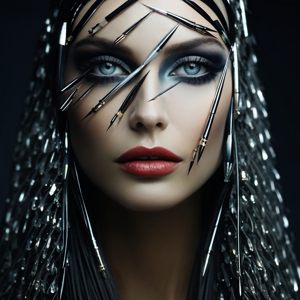 A striking and visually arresting scene of a dazzling woman ... by CLP ...