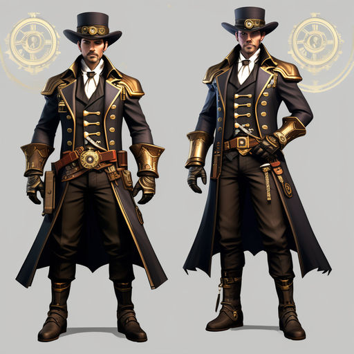 The main caracter of a steampunk rpg. by Bastian Berberich - Playground