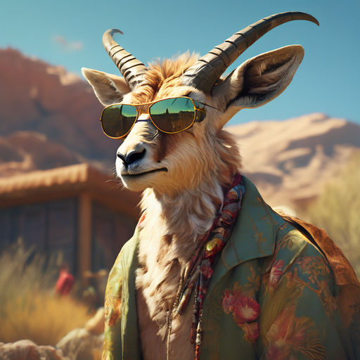 Springbok wearing Pit Viper Sunglasses by Lincoln - Playground