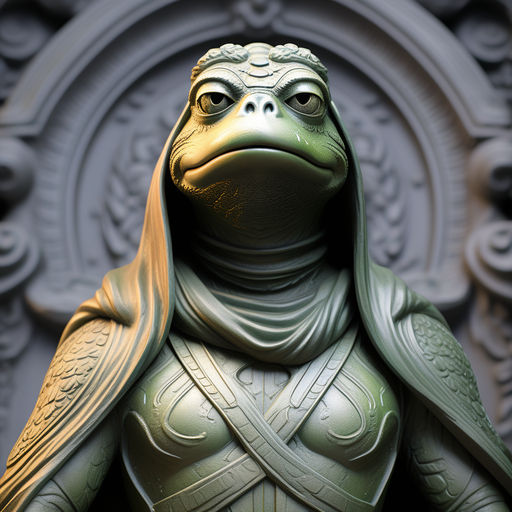 Ancient greek sculpture of Pepe the frog as a hero by Diego Zoffoli ...