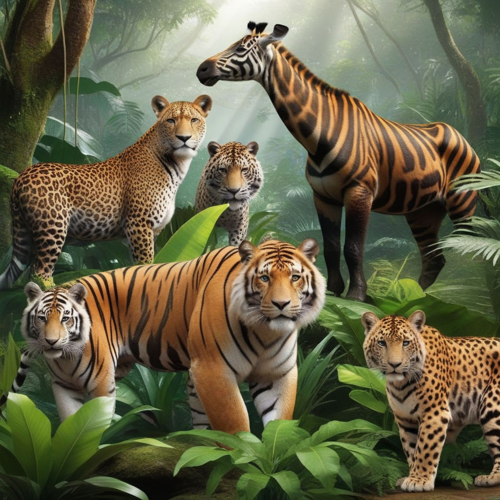 Very realistic jungle animals by Milda. Emilia - Playground