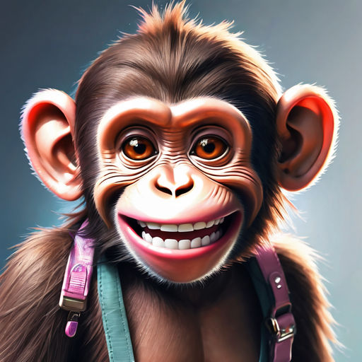 Tik tok profile picture Smiling monkey by Tilen Mandelj - Playground