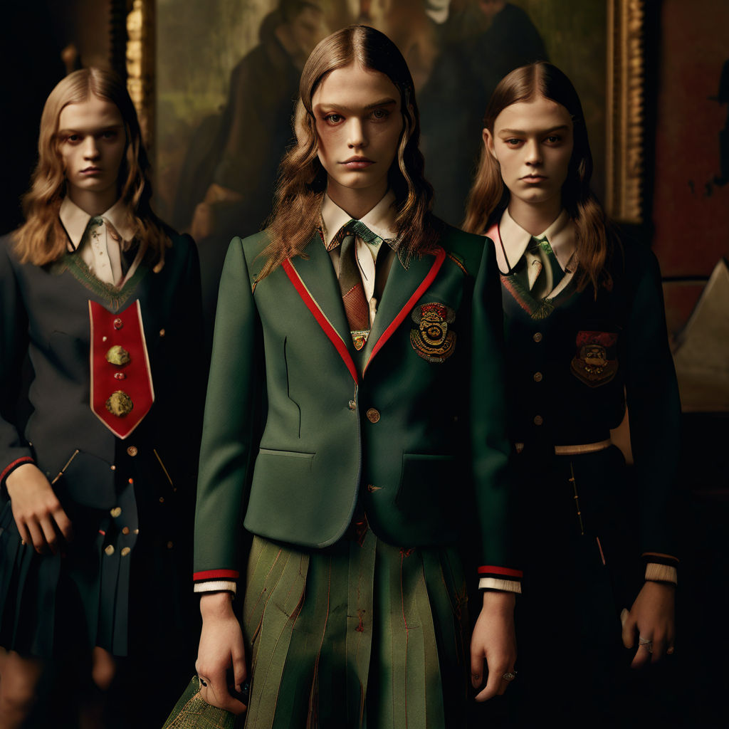 Gucci makes a school uniform by 동베이따거런쥔 - Playground