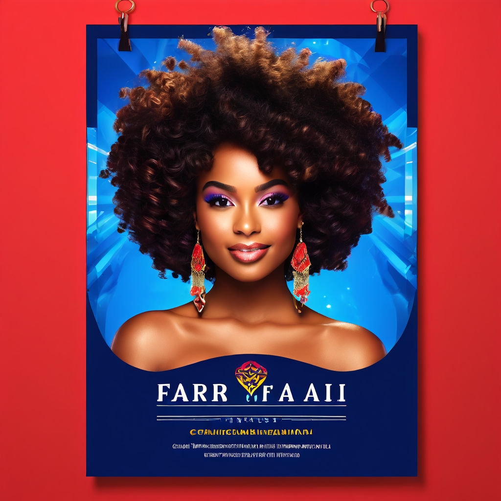 Make a flyer for a frat party about multicultural afro and C... by ...