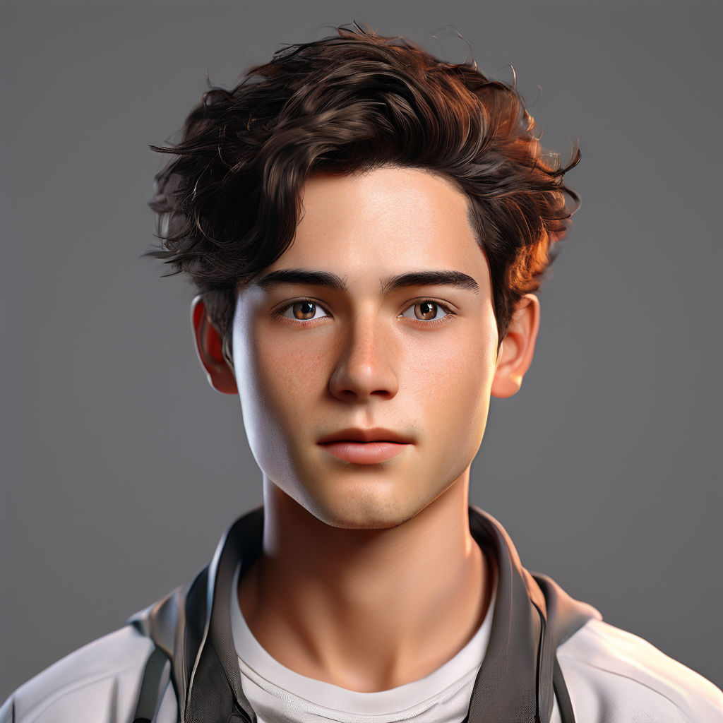 Simple and lifelike ai avatar of young male by Ujwala Velekar - Playground